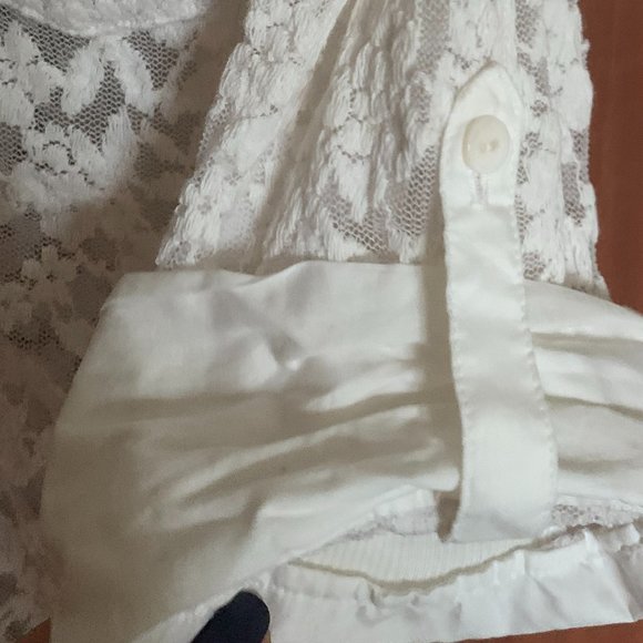 Tracy M | Tops | New Tracym Lace White Shirt | Poshmark